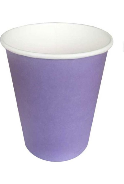 Tahtakale Toptancısı Karton Bardak Düz Renk 8 OZ (8 Adet) Mor