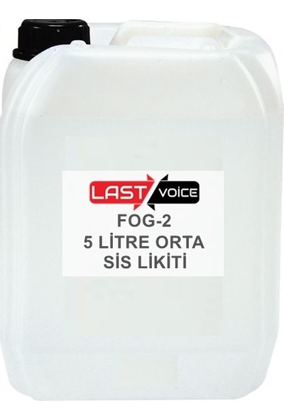 Lastvoice Fog-2 Sis Makinesi Likiti Sıvısı 5 Litre Orta