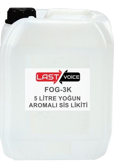 Lastvoice Fog-3 Çok Yoğun Sis Makinesi Likiti Sıvısı 5 Litre