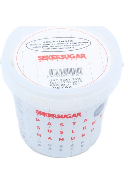 Şeker & Sugar Şeker Hamuru Beyaz 1 kg Şeker & Sugar Şeker Hamuru Beyaz 1 kg