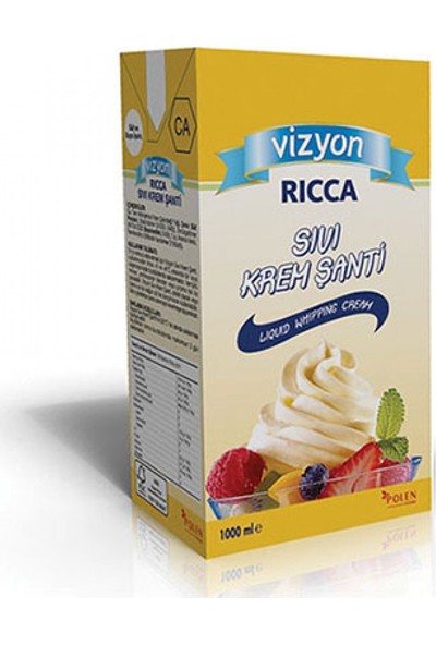 Vizyon Krem Şanti Ricca 1000 ml Vizyon Krem Şanti Ricca 1000 ml
