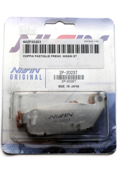 Nissin 442P20203 Sinterli Motosiklet Fren Balatası