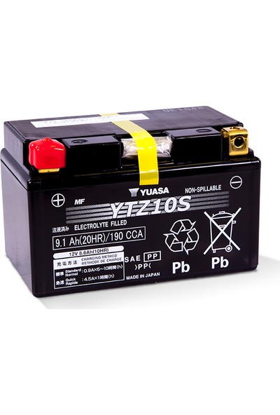 Yuasa YTZ10S Motosiklet Aküsü (Yamaha Fj-09 2015-2017)