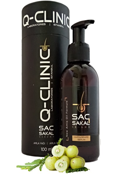 Q-Clınıc Hair & Beard Serum 100ml Saç ve Sakal Serumu 20 Günlük Kullanım