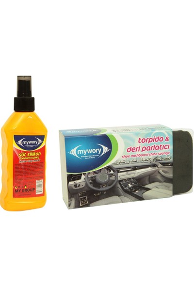 My Wory Süt Silikon Parlatıcı Sprey 200 ml ve Sünger 2'li Set My Wory Süt Silikon Parlatıcı Sprey 200 ml ve Sünger 2'li Set