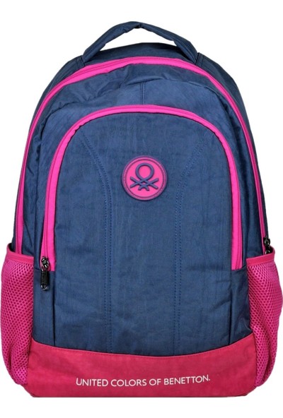 Hakan Çanta Benetton Iki Bölmeli Lacivert/pembe Sırt-Okul Çantası - Hakan 96006