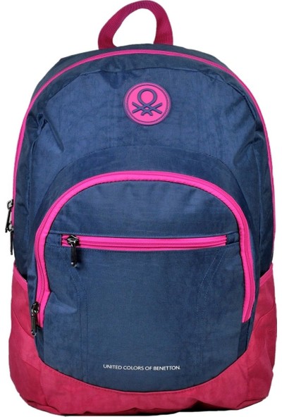 Hakan Çanta United Color Of Benetton Gri/pembe Üç Bölmeli Sırt-Okul Çanta - Hakan 96007