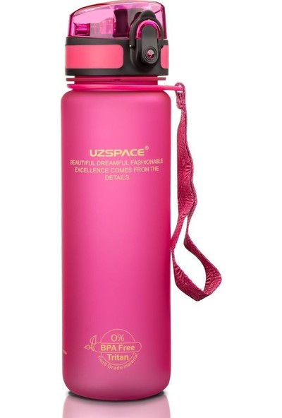 Uzspace 3026 - 500 ml Pembe Tritan Kırılmaz Matara/suluk Uzspace 3026 - 500 ml Pembe Tritan Kırılmaz Matara/suluk