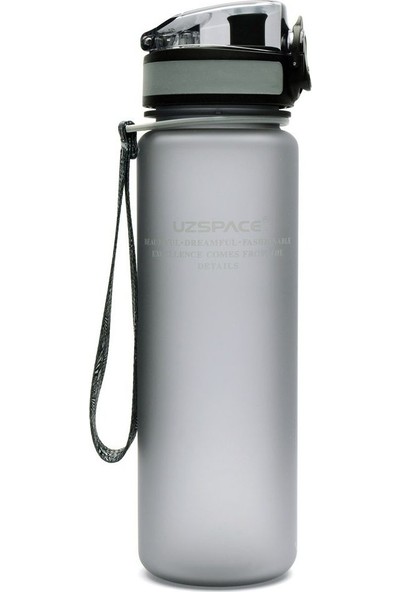 Uzspace 3026 - 500 ml Gri Tritan Kırılmaz Matara/suluk Uzspace 3026 - 500 ml Gri Tritan Kırılmaz Matara/suluk