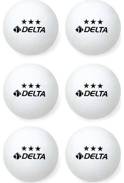 Delta 3 Yıldız Beyaz 6 adet Masa Tenisi (Pinpon) Topu - EPW 561 Delta 3 Yıldız Beyaz 6 adet Masa Tenisi (Pinpon) Topu - EPW 561