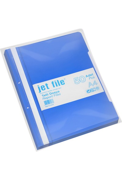 Jet File Telli Dosya Mavi 50'li Jet File Telli Dosya Mavi 50'li