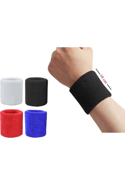 Vertex Havlu Bileklik Ter Bandı Beyaz