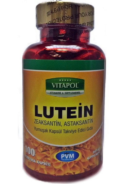 Vitapol Lutein Zeaksantin Astaksantin 100 Yumuşak Kapsül Vitapol Lutein Zeaksantin Astaksantin 100 Yumuşak Kapsül