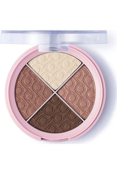 Flormar By Pretty Quartet Eye Shadow 001 Earthy Naturals