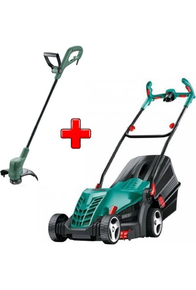 Bosch Rotak 370 1400 Watt Çim Biçme Makinası + Bosch Art 23 Easytrim Misinalı Kenar Kesme Bosch Rotak 370 1400 Watt Çim Biçme Makinası + Bosch Art 23 Easytrim Misinalı Kenar Kesme