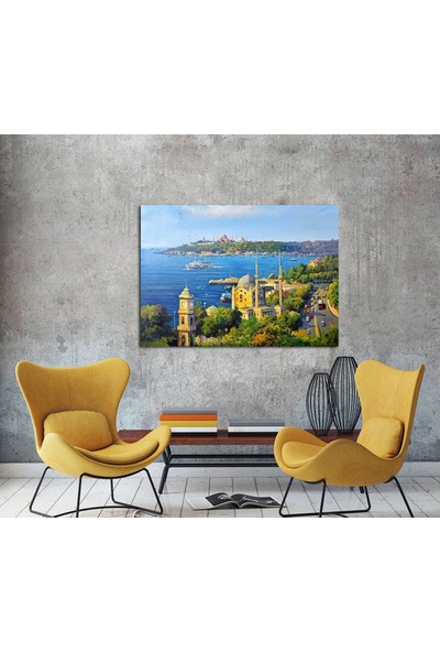 Tablosan Yağlıboya Dolmabahçe'den Istanbul Kanvas Tablo Tablosan Yağlıboya Dolmabahçe'den Istanbul Kanvas Tablo