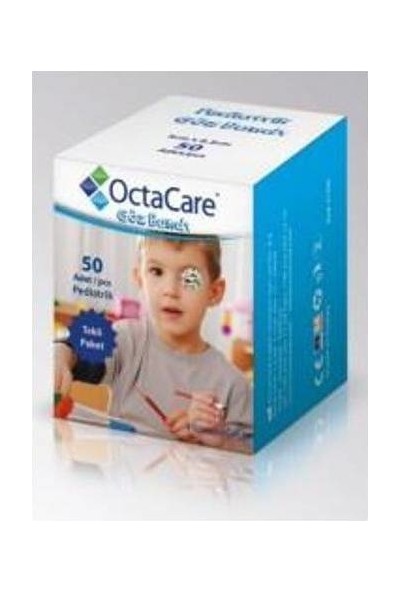 Octacare Erkek Çocuk Göz Kapama Bandı - 5cmx6,2cm -50 Li Paket