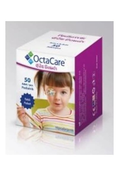 Octacare Kız Çocuk Göz Kapama Bandı - 5cmx6,2cm -50 Li Paket Octacare Kız Çocuk Göz Kapama Bandı - 5cmx6,2cm -50 Li Paket