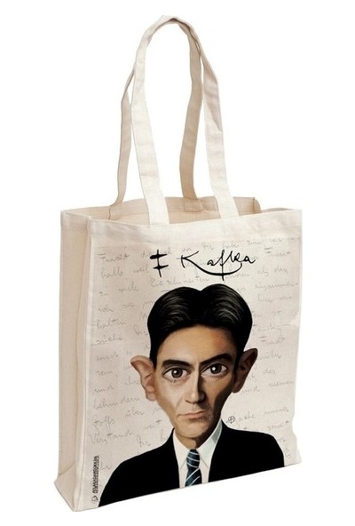 Franz Kafka - Karikatür Aforizma Bez Çanta Franz Kafka - Karikatür Aforizma Bez Çanta