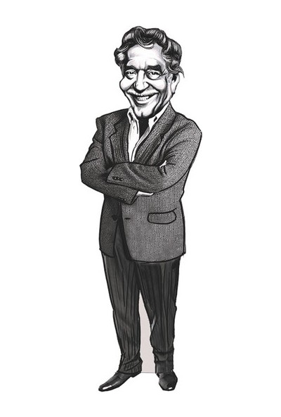 Gabriel Garcia Marquez (Karikatür) - Ayraç