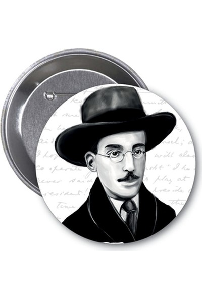 Fernando Pessoa (Karikatür) - Rozet Fernando Pessoa (Karikatür) - Rozet