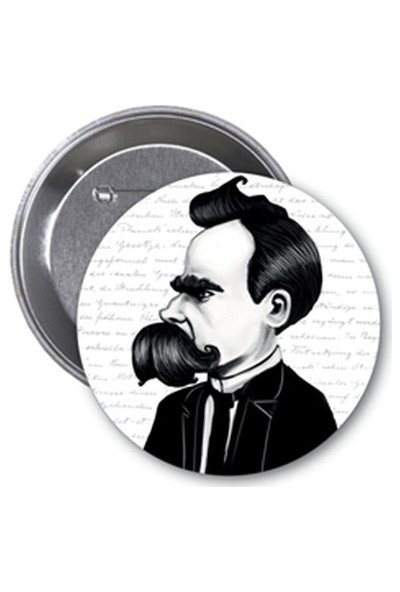 Friedrich Nietzsche (Karikatür) - Rozet Friedrich Nietzsche (Karikatür) - Rozet