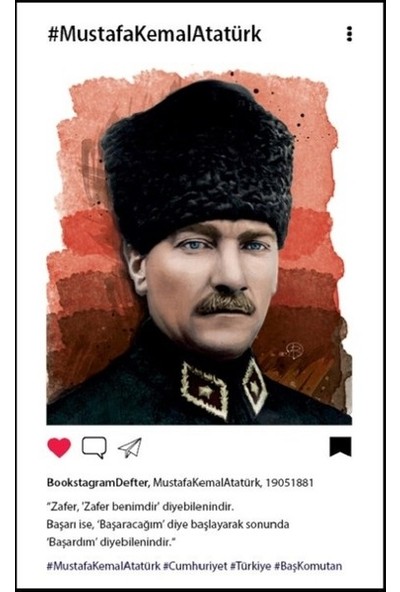 Atatürk (Kalpaklı) - Bookstagram Defter