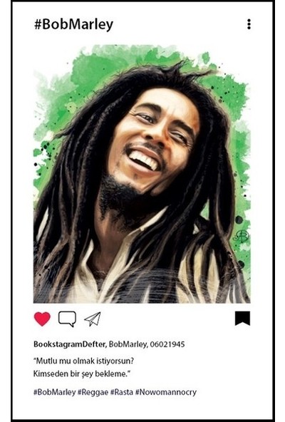 Bob Marley - Bookstagram Defter Bob Marley - Bookstagram Defter