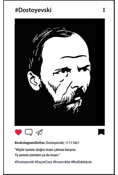 Dostoyevski - Bookstagram Defter