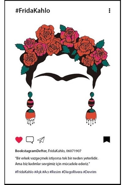 Frida (Desen) - Bookstagram Defter