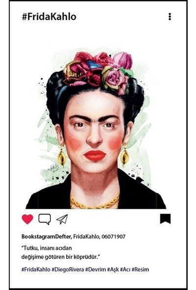 Frida Kahlo - Bookstagram Defter