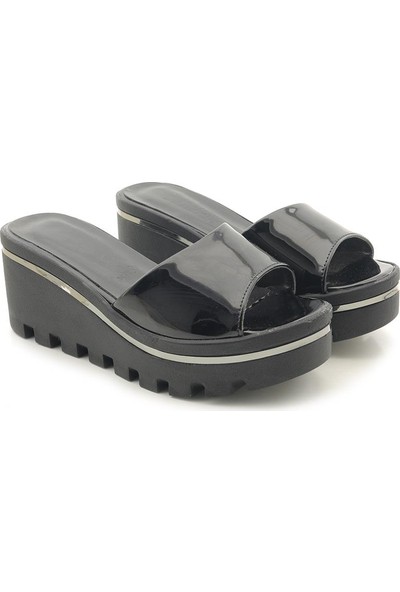 My Moda Flt0010 Dolgu Topuk Bayan Terlik