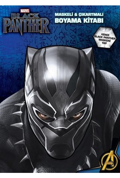 Marvel Black Panther Maskeli Ve Çıkartmalı Boyama Kitabı