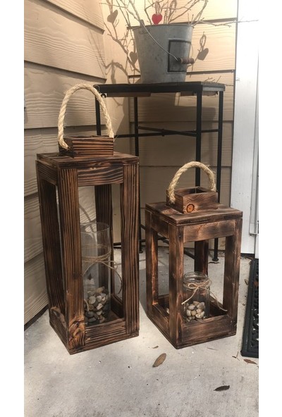 Homedit Ahşap Mumluk 2 li