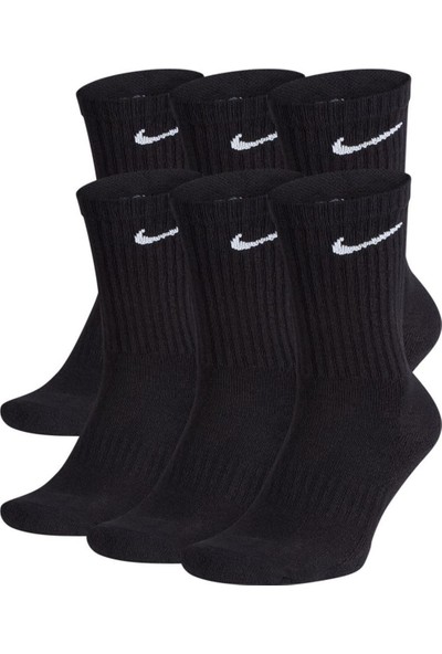 Nike U Nk Everyday Cush Crew 6Pr-Bd Unisex Çorap Sx7666-010 Nike U Nk Everyday Cush Crew 6Pr-Bd Unisex Çorap Sx7666-010