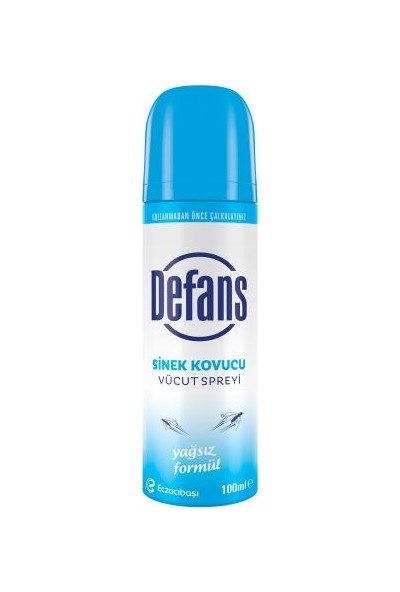 Defans Yağsız Formül Vücut Spreyi 100 ml Sinek Kovucu Defans Yağsız Formül Vücut Spreyi 100 ml Sinek Kovucu