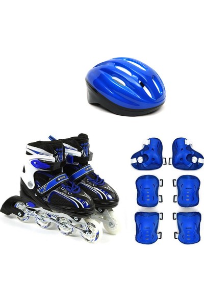 Delta Alüminyum 31-34 Paten Set - Paten + Kask + Koruyucu Set Delta Alüminyum 31-34 Paten Set - Paten + Kask + Koruyucu Set