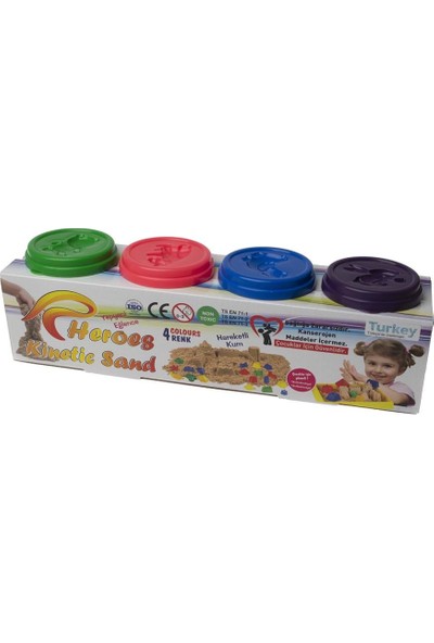 Heroes Kinetik Kum 4 Lü 800 Gr