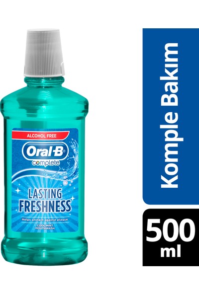 Oral-B Ağız Çalkalama Suyu Komple Bakım 500 ml (Alkolsüz) Oral-B Ağız Çalkalama Suyu Komple Bakım 500 ml (Alkolsüz)