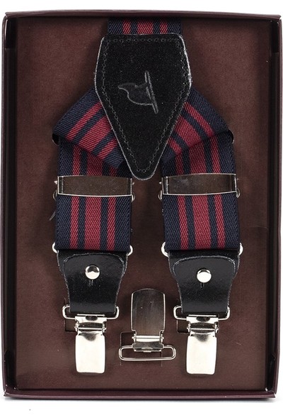 Tudors Bordo Düz Erkek Pantolon Askısı