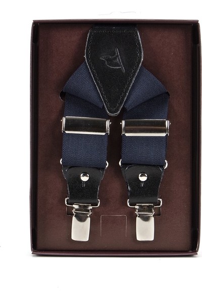 Tudors Lacivert Düz Erkek Pantolon Askısı