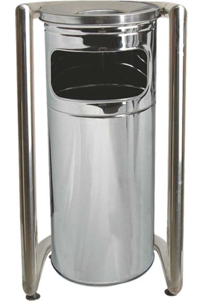 Palex 3560-1 U Tipi Bahçe Çöp Kovası Krom Palex 3560-1 U Tipi Bahçe Çöp Kovası Krom