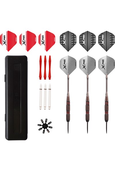 XQ Max QD7000680 21 gr Nikel Kaplama Çelik Uçlu 3lü Dart Oku ve Aksesuar Seti XQ Max QD7000680 21 gr Nikel Kaplama Çelik Uçlu 3lü Dart Oku ve Aksesuar Seti