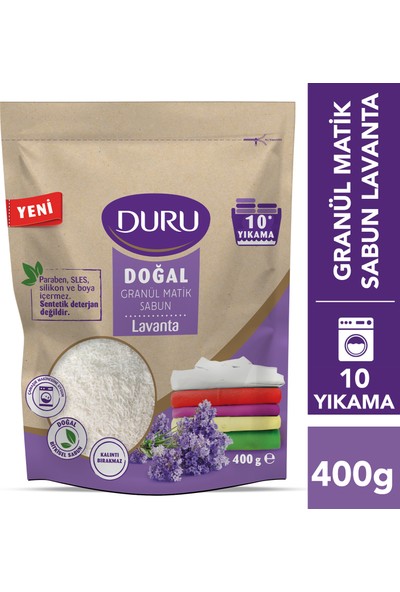 Duru Granül Matik Sabun Lavanta 400 gr Duru Granül Matik Sabun Lavanta 400 gr