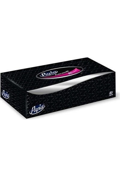 Papia Kutu Mendil 80 Yaprak x 4 Paket Set