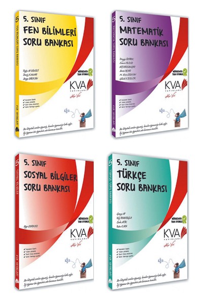 Koray Varol Akademi 5. Sınıf Tüm Dersler Soru Bankası (4 Kitap)