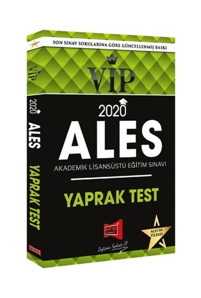 Yargı Yayınevi 2020 ALES VIP Yaprak Test
