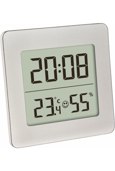 Tfa Smile Dijital Saatli Nem Ölçer Termometre Gri Tfa Smile Dijital Saatli Nem Ölçer Termometre Gri