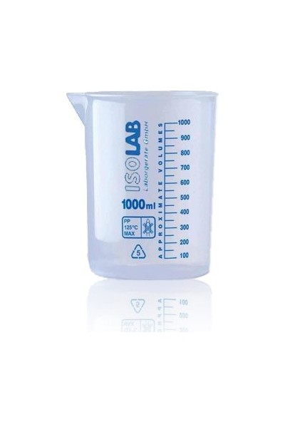 Isolab 1000Ml Ölçü Kabı Beher Mavi Skala Isolab 1000Ml Ölçü Kabı Beher Mavi Skala