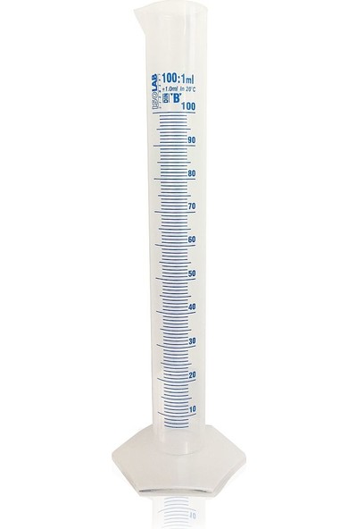 Isolab 100Ml Plastik Mezür Mavi Skala Isolab 100Ml Plastik Mezür Mavi Skala